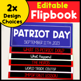 September 11th Patriot Day Craft Flip Book Activity – Ideas