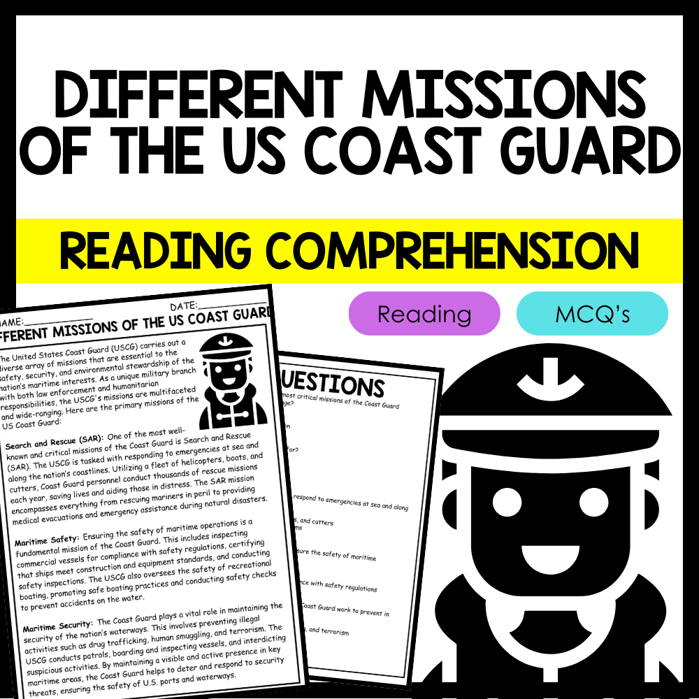 The Different Missions of the US Coast Guard Reading Comprehension – Ideas