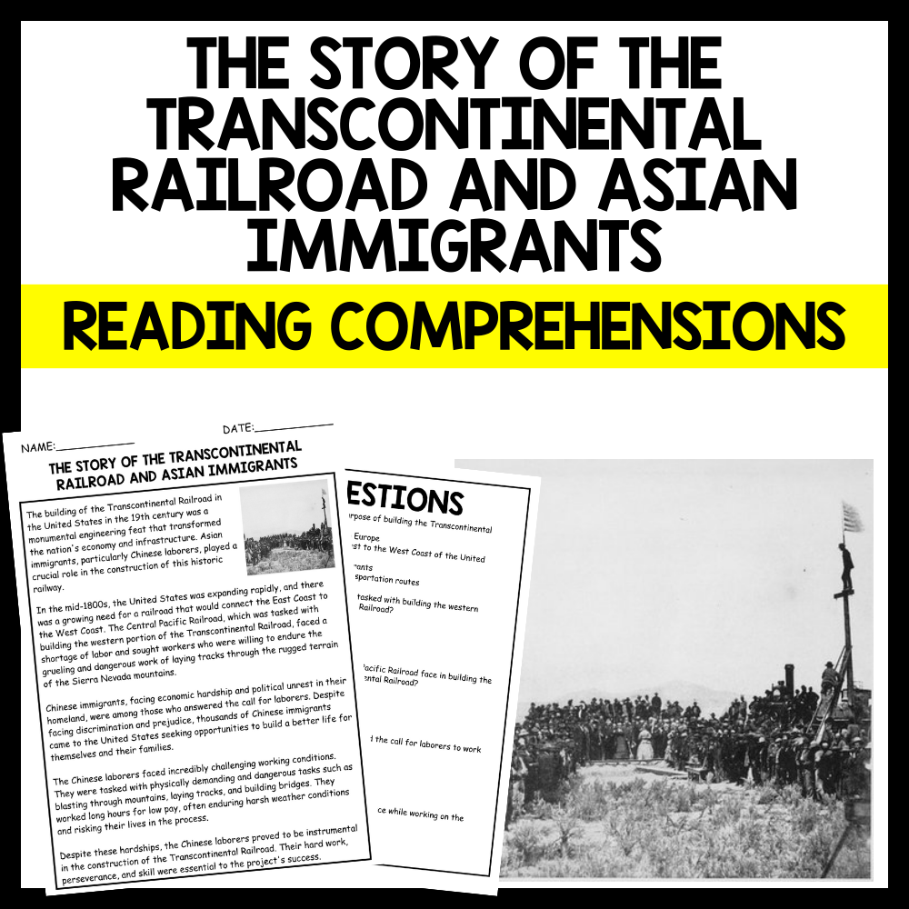 "THE STORY OF THE TRANSCONTINENTAL RAILROAD AND ASIAN IMMIGRANT" AAPI ...