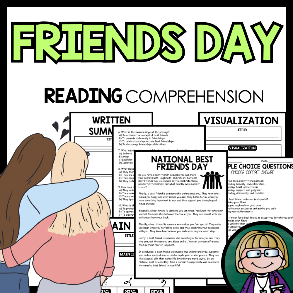 Friends Day - Reading comprehension Passage and Questions – Ideas
