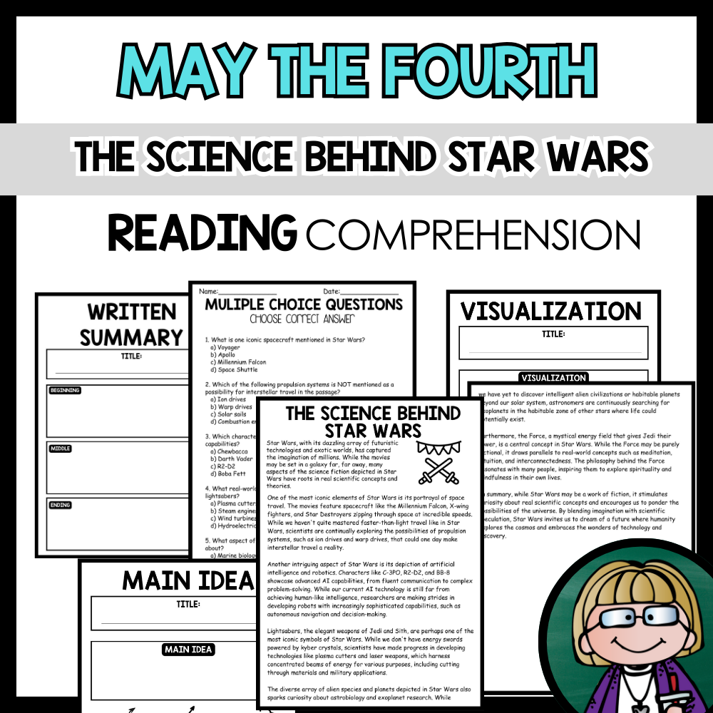 May the Fourth -The Science Behind Star Wars Reading comprehension Pas ...