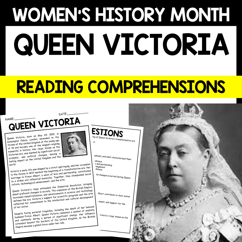 "QUEEN VICTORIA" WOMEN’S HISTORY MONTH Reading Comprehension – Ideas