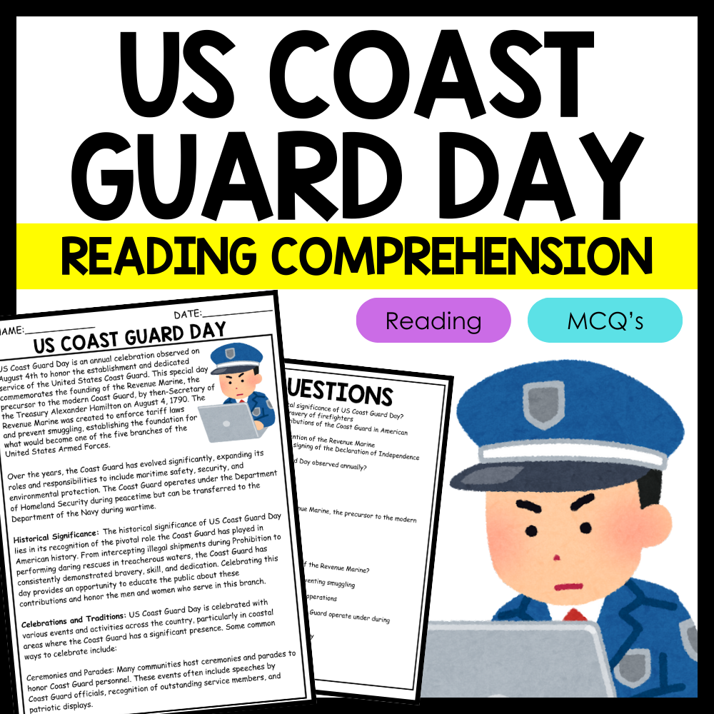 US Coast Guard Day Reading Comprehension – Ideas