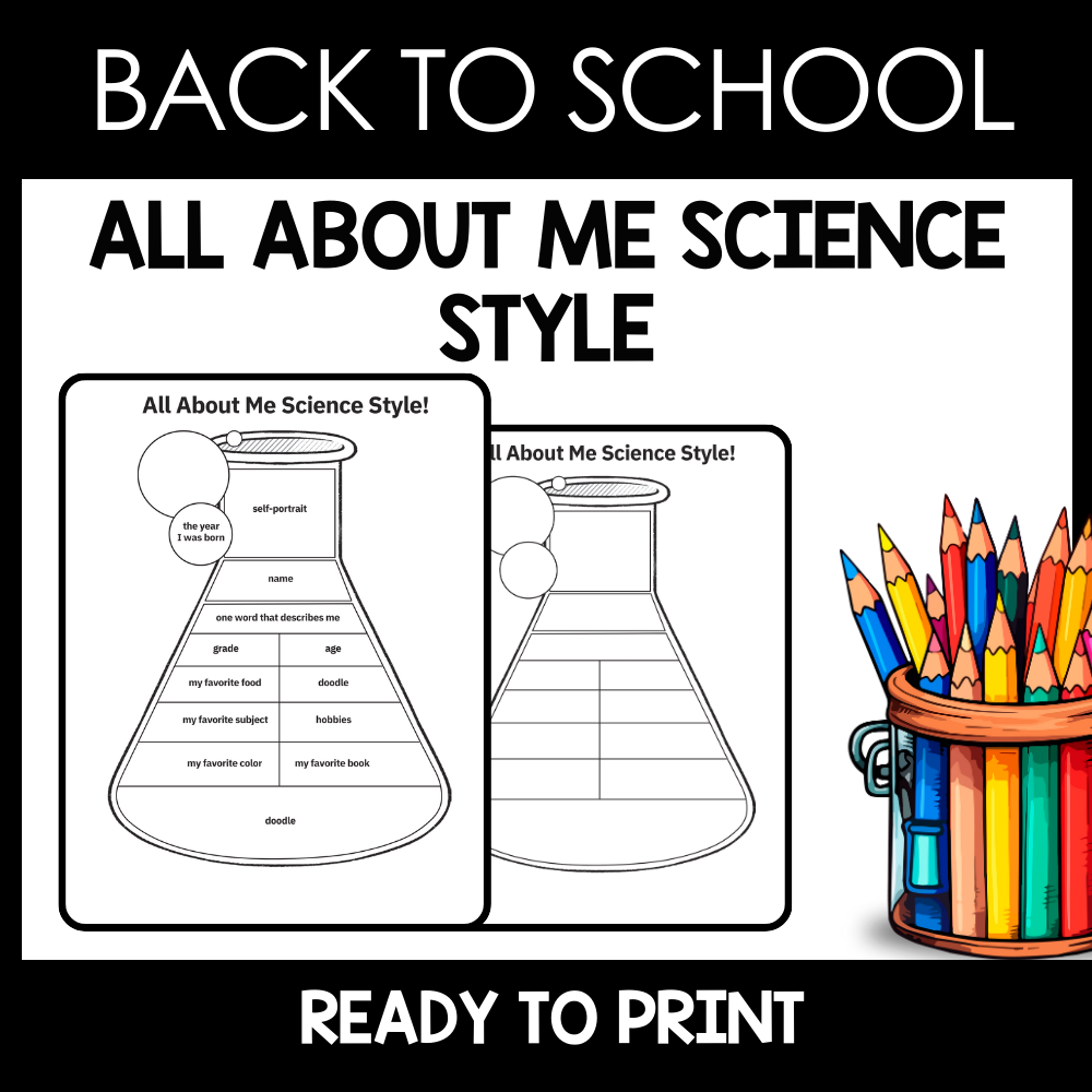 All About Me Science Style - Back to School Activities – Ideas