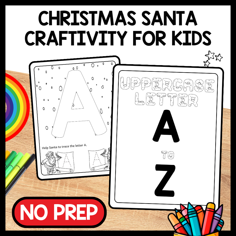 Christmas Santa Craftivity for Kids – Ideas