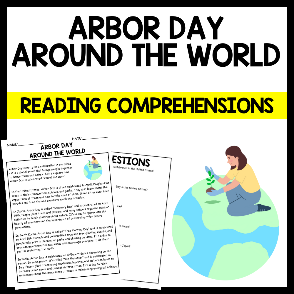"ARBOR DAY AROUND THE WORLD" ARBOR DAY Reading Comprehension – Ideas