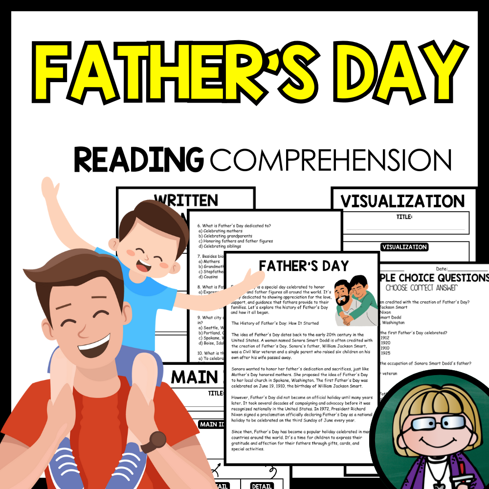 Father's Day - Reading comprehension Passage and Questions – Ideas