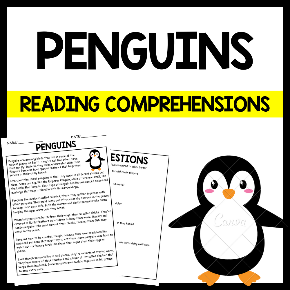 "PENGUIN " PENGUINS Reading Comprehension – Ideas