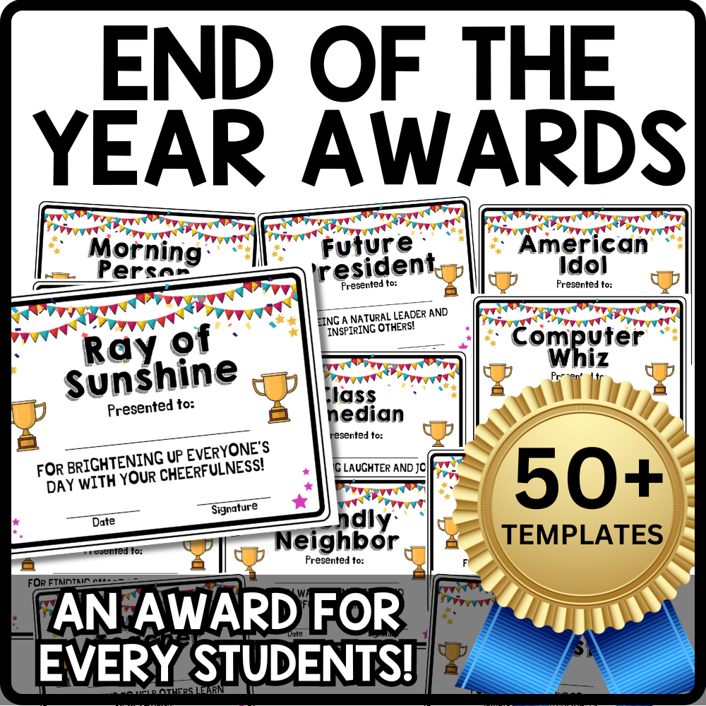 End of the Year Awards | Editable Awards with Autofill – Ideas