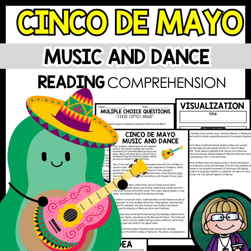 Cinco de Mayo -Music and Dance Reading comprehension Passage and Quest ...