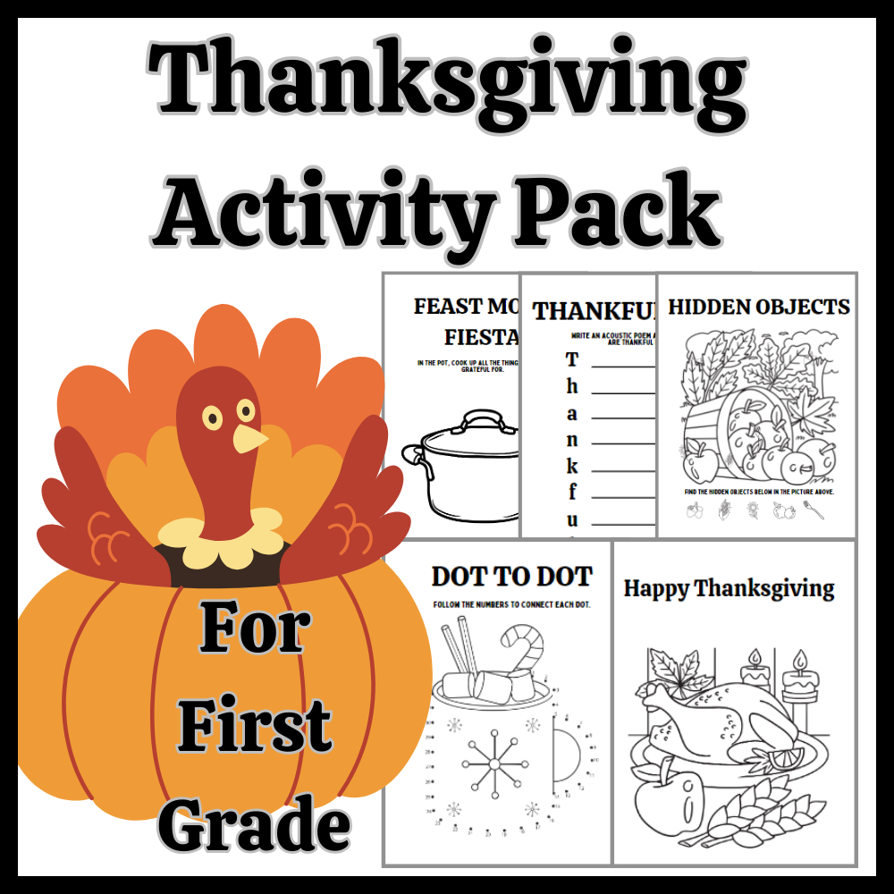Thanksgiving Activity Pack for First Grad – Ideas