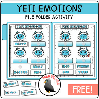 Yeti Emotions: File Folder Activity – Ideas