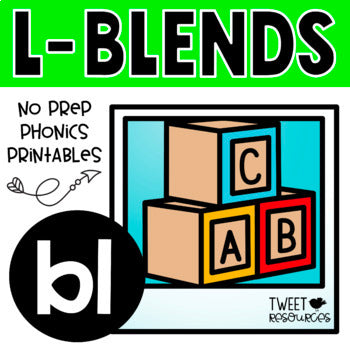 FREEBIE ~ Blends Phonics NO PREP Printables for "bl" – Ideas