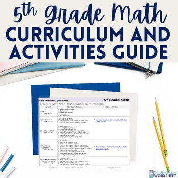 5th Grade Math Curriculum and Activities Guide - 5th Grade Math Planni ...