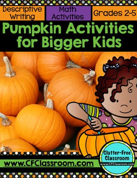 PUMPKIN MATH ACTIVITIES descriptive writing HALLOWEEN math WORKSHEET ...