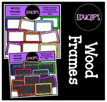 Wood Frames Clip Art Bundle {Educlips Clipart} – Ideas