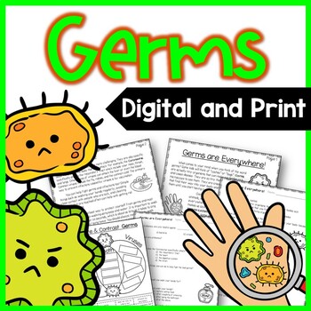 Germs Reading Comprehension - Bacteria and Viruses - Distance Learning ...