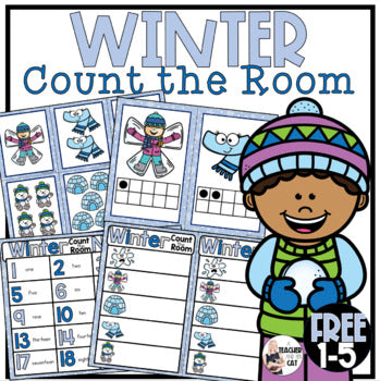 Free Winter Count the Room Number Recognition Game – Ideas