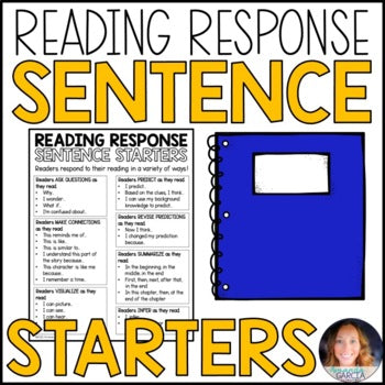 Reading Response Sentence Starters – Ideas