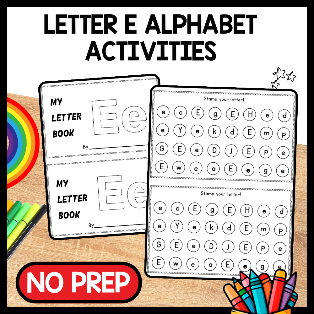 Letter E Alphabet Activities – Ideas