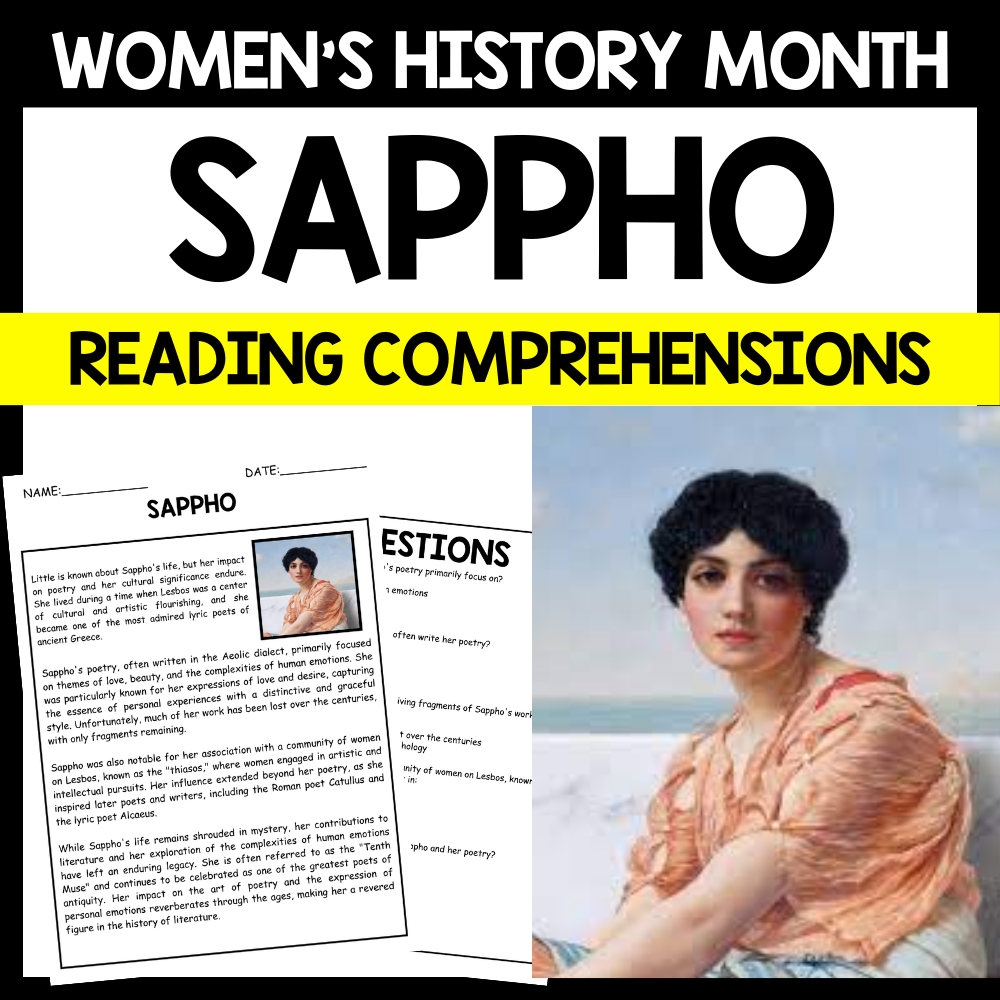 "SAPPHO" WOMEN’S HISTORY MONTH Reading Comprehension – Ideas