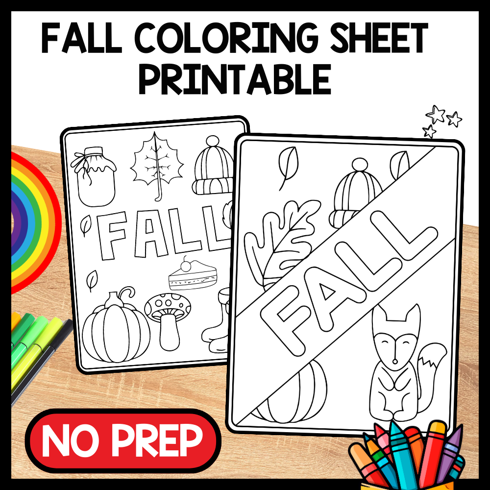 Fall Coloring Sheet Printable – Ideas